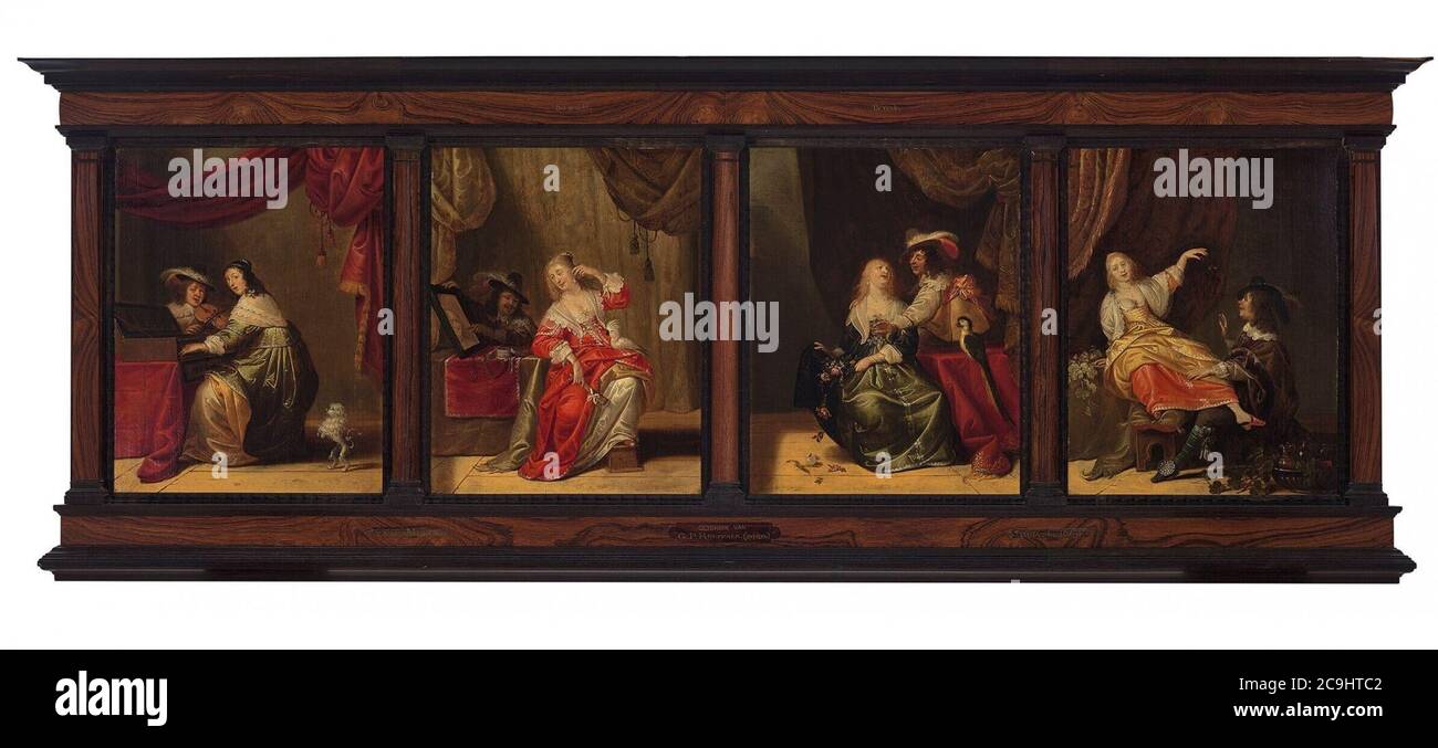 Jacob van der Merck - Vier van de vijf zinnen Stock Photo - Alamy