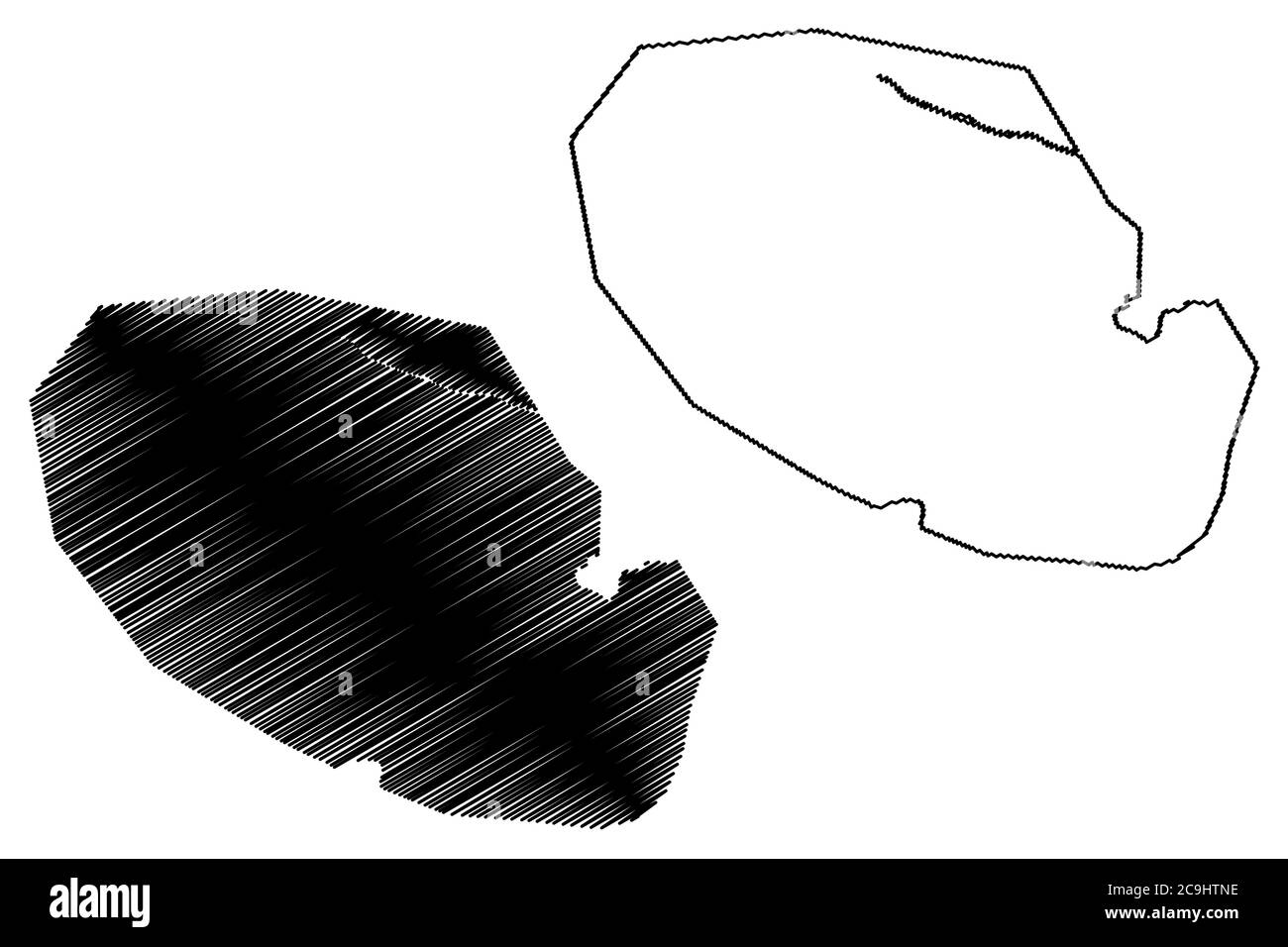 Samarkand City (Republic of Uzbekistan) map vector illustration ...