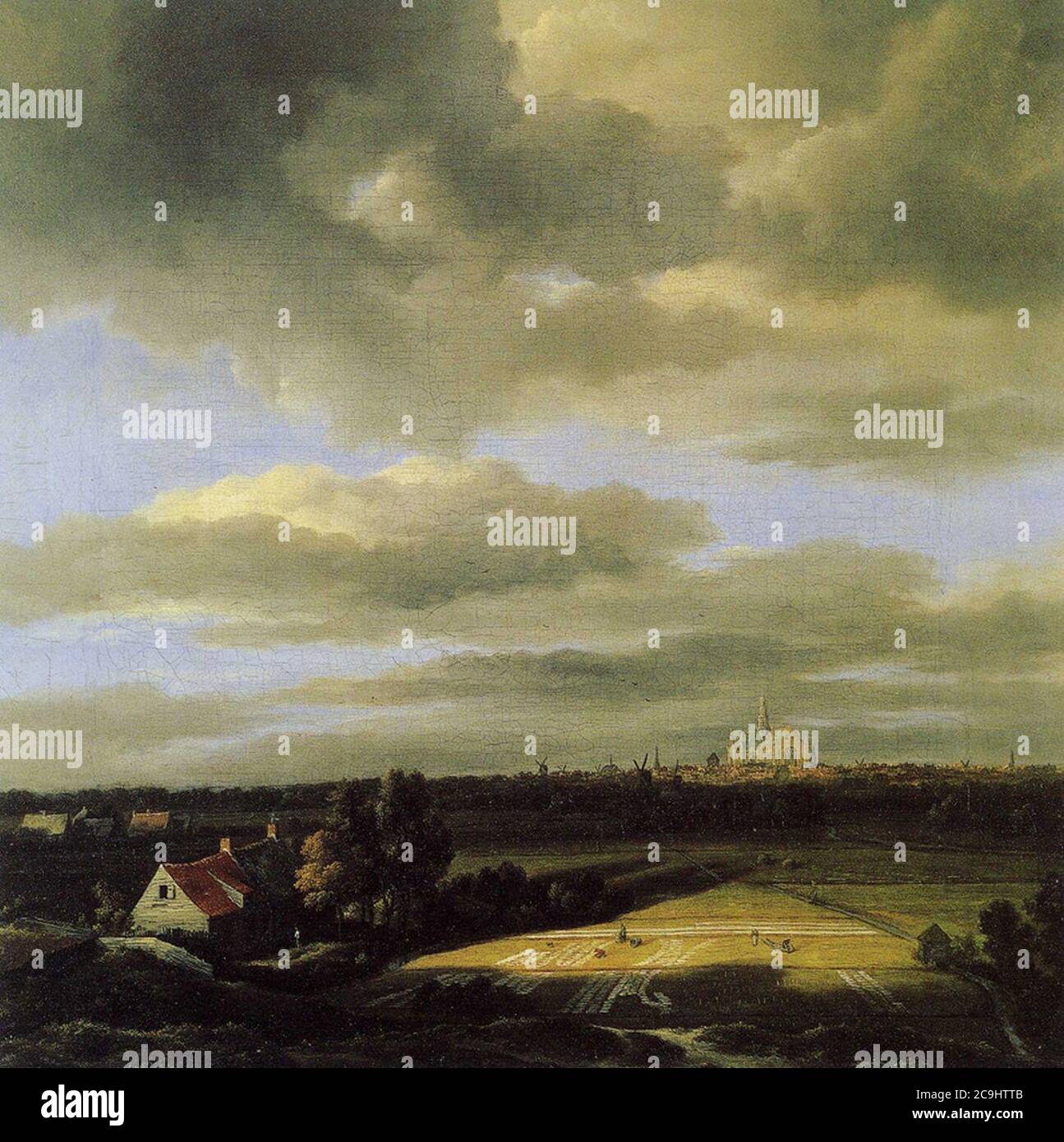 Jacob van Ruisdael - Haarlem bleaching grounds 142 Stock Photo - Alamy