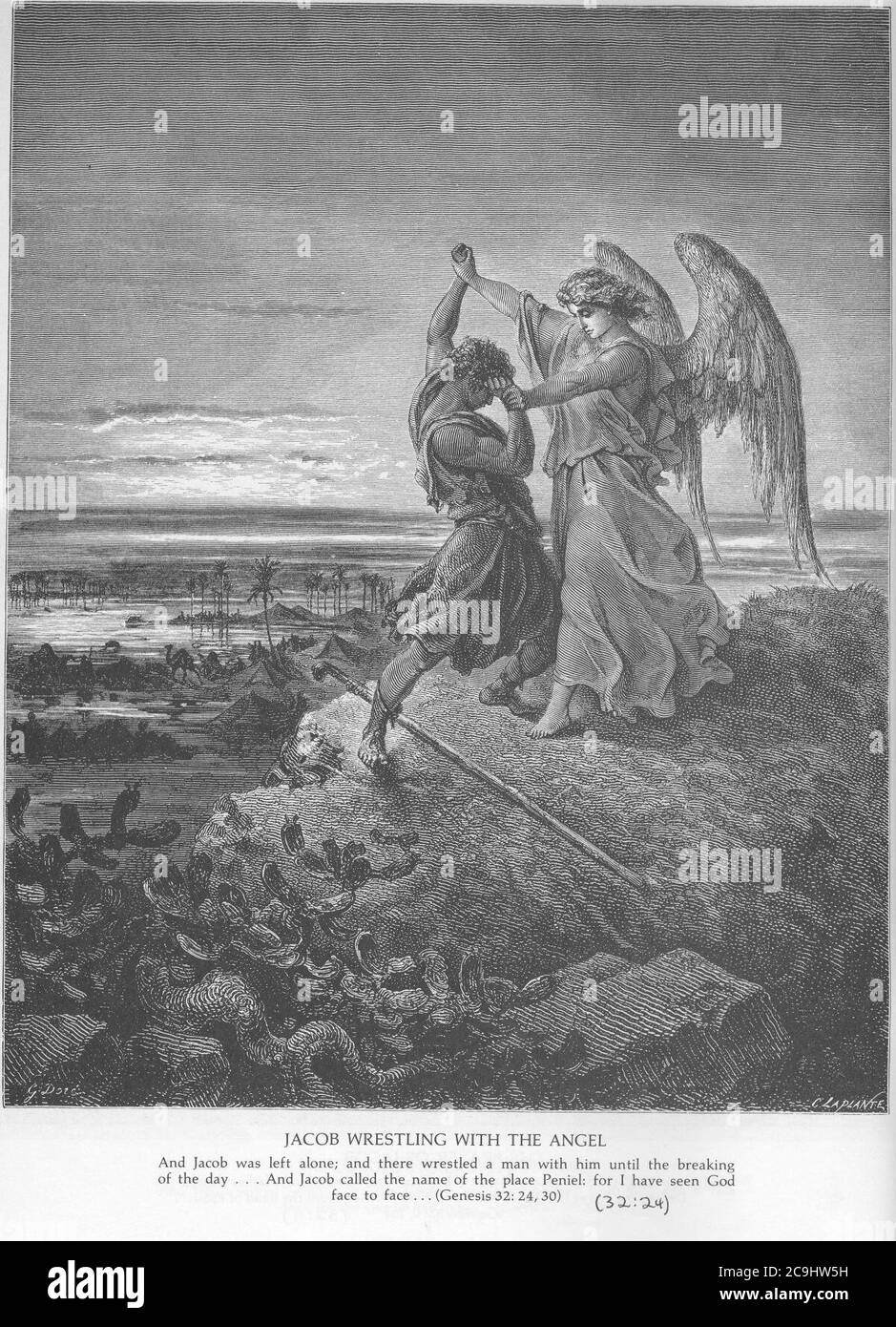 Jacob wrestling the angel hi-res stock photography and images - Alamy