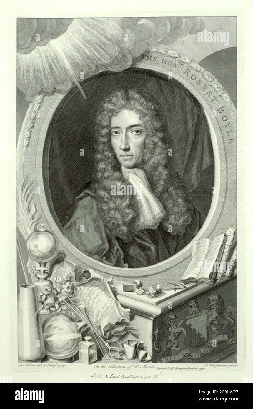 Jacobus Houbraken Robert Boyle Stock Photo - Alamy