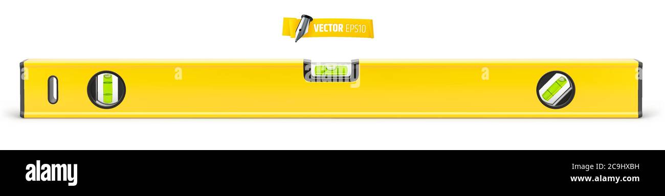 Vector spirit level on white background Stock Vector Image & Art - Alamy