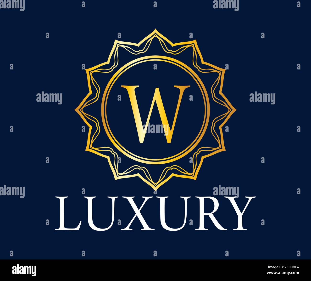 Luxury, Royal and Elegant Logo Vector Design Stock Vector Image & Art ...