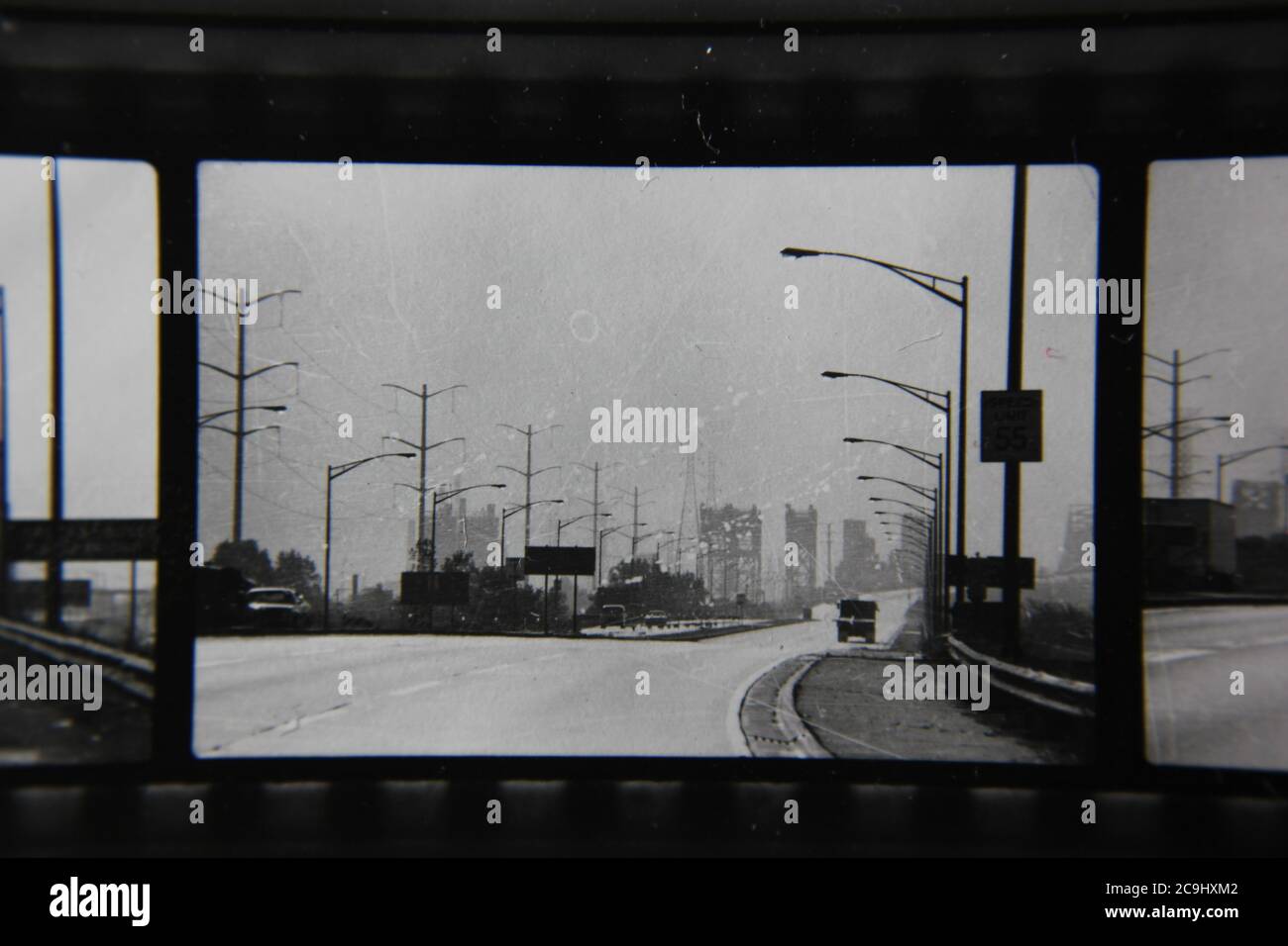 Fine 1970s vintage black and white photography of a road trip going ...