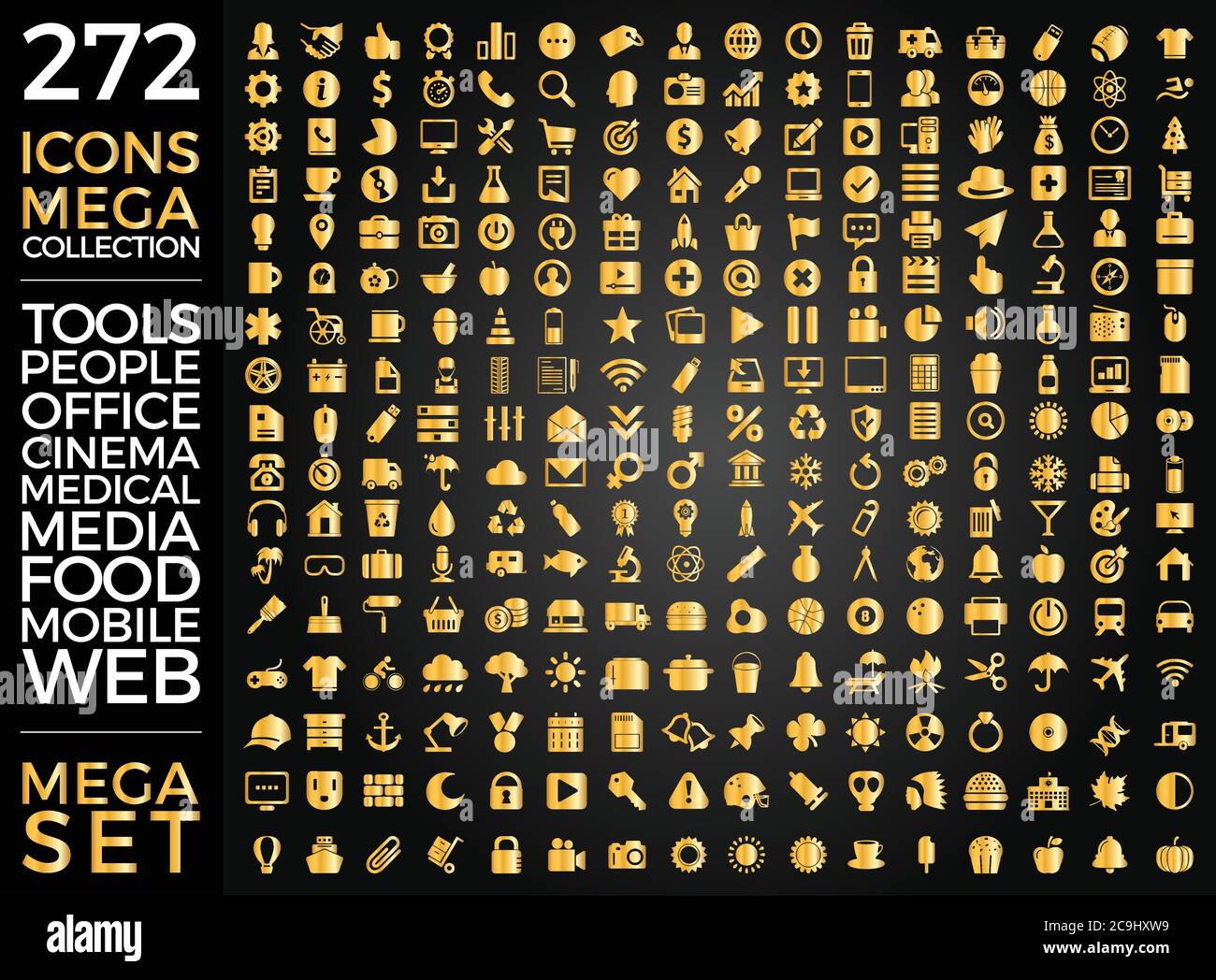 Set Of Icons, Quality Universal Pack, Big Icon Collection Vector Design ...