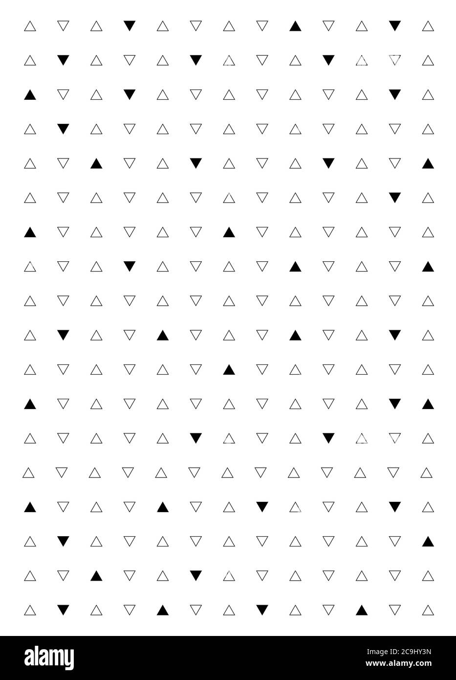 Triangle black and white background. Vector modern pattern with black ...