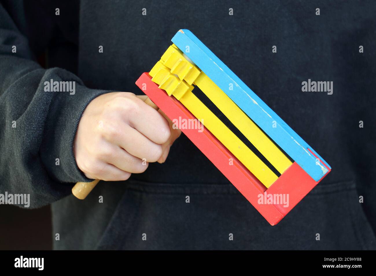 Old stile wooden Rattle traditional for Jewish holiday Purim Stock ...