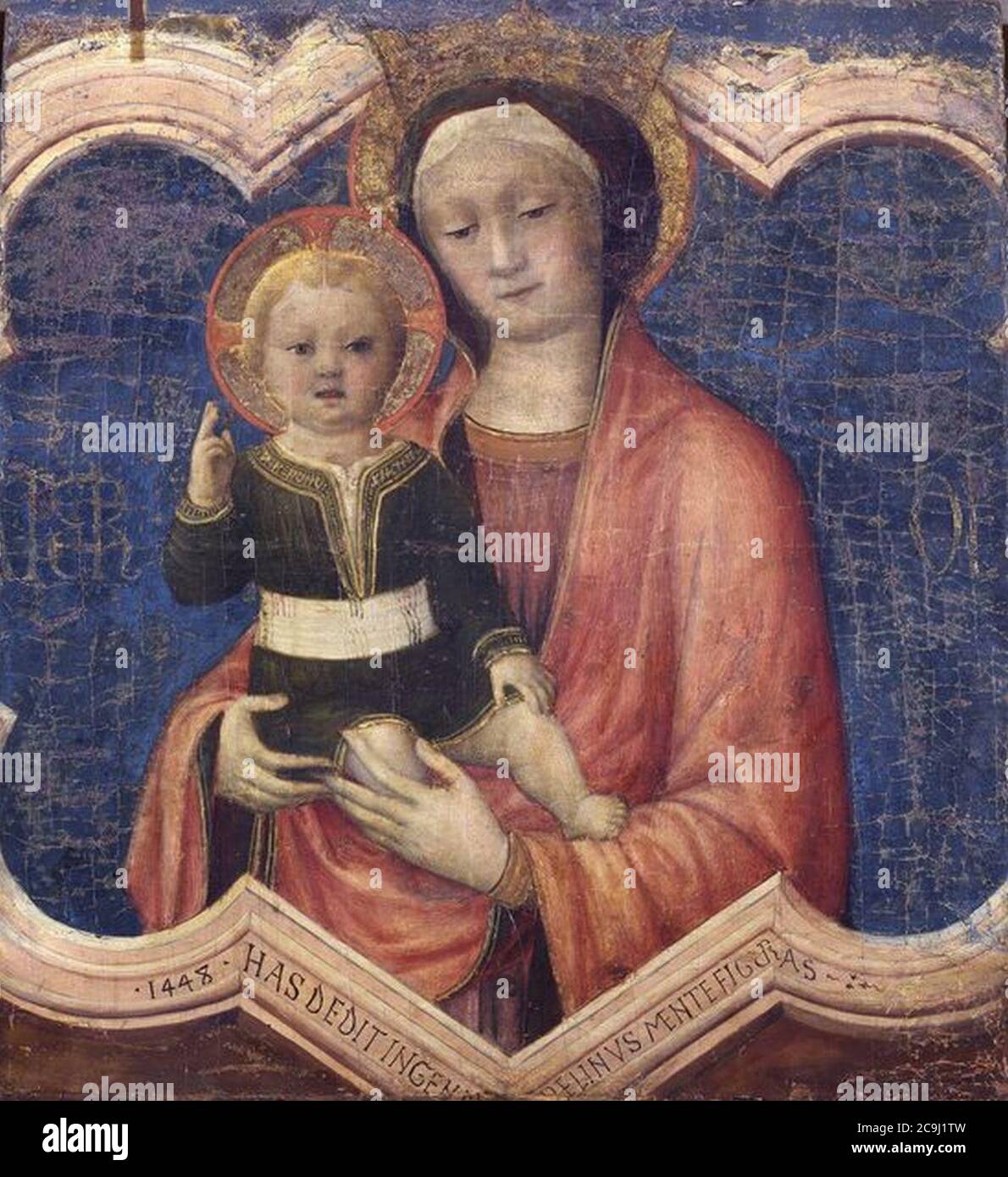 Jacopo Bellini Madonna col Bambino Brera Stock Photo - Alamy