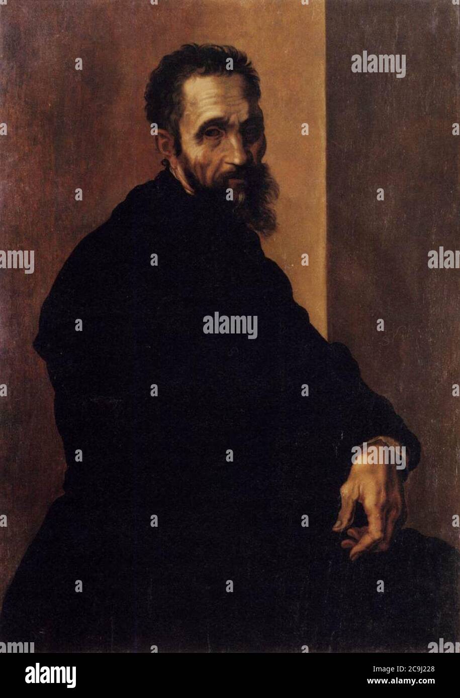 Jacopo del Conte - Portrait of Michelangelo Stock Photo - Alamy