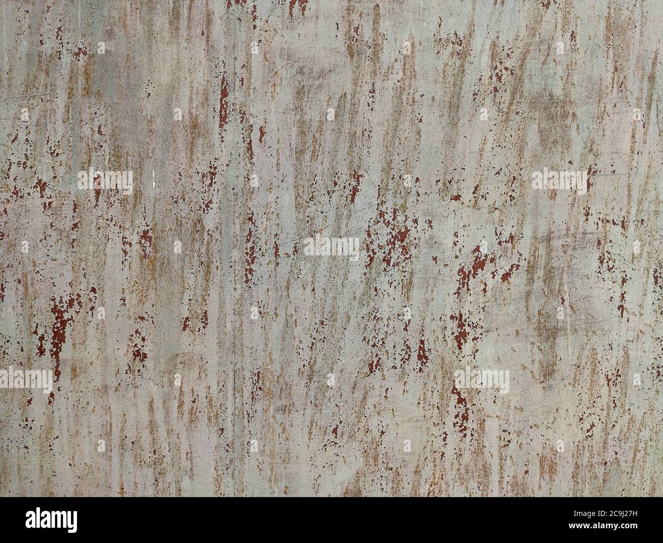 Corroded metal background. Rusted white painted metal wall. Rusty metal ...