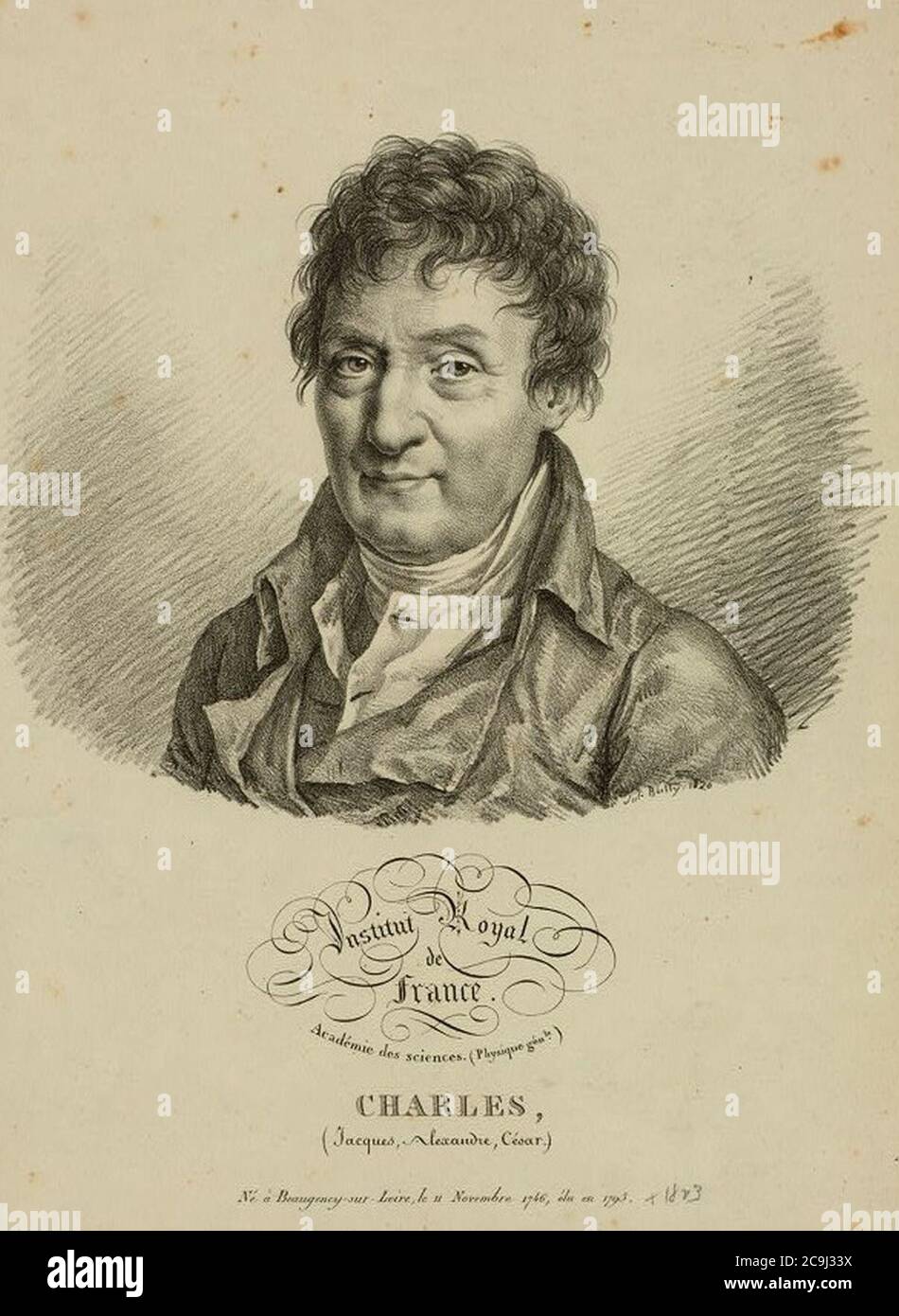 Jacques Alexandre César Charles Stock Photo - Alamy