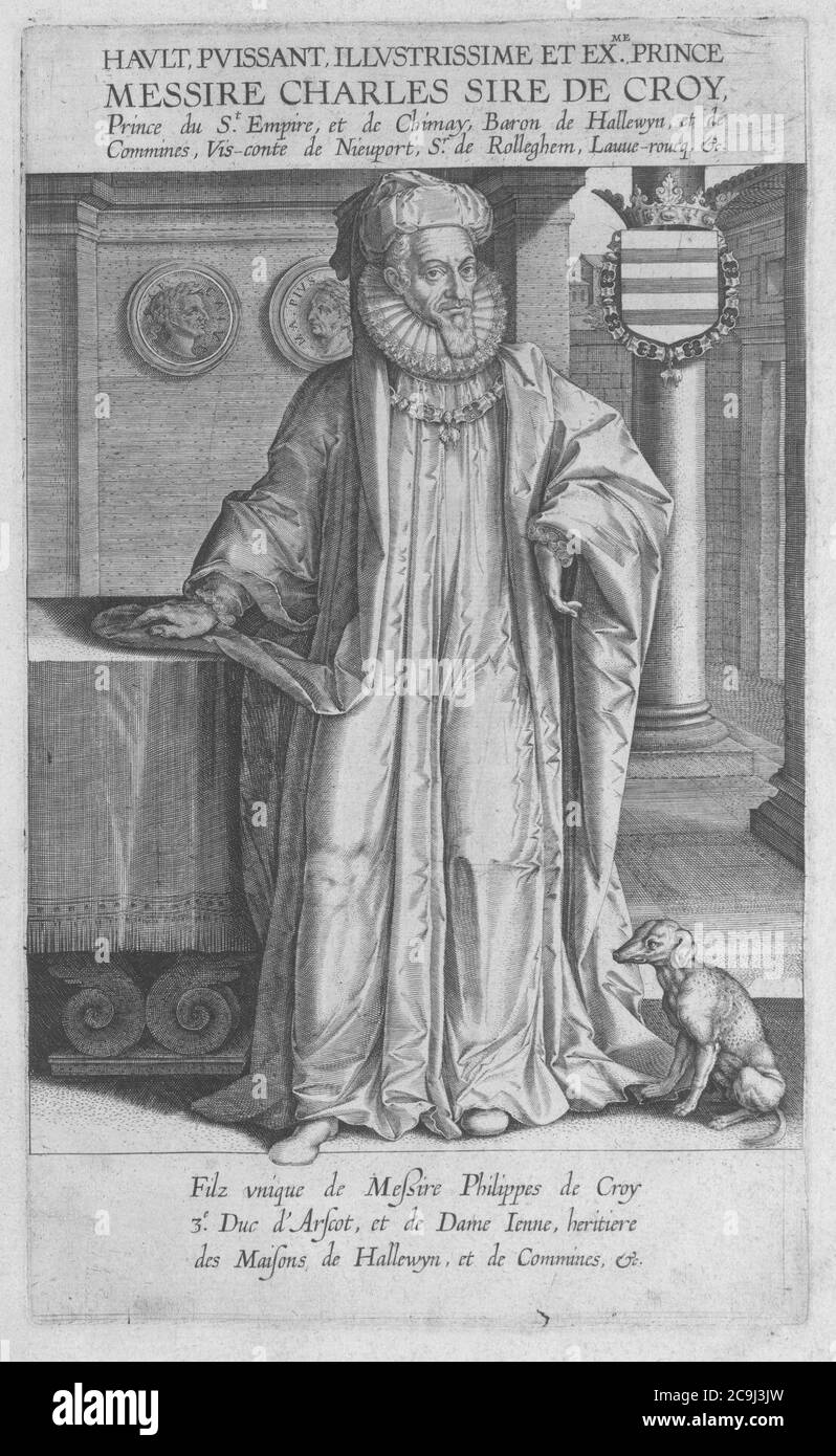 Jacques de Bye, Charles III of Croÿ, ca 1610 Stock Photo - Alamy