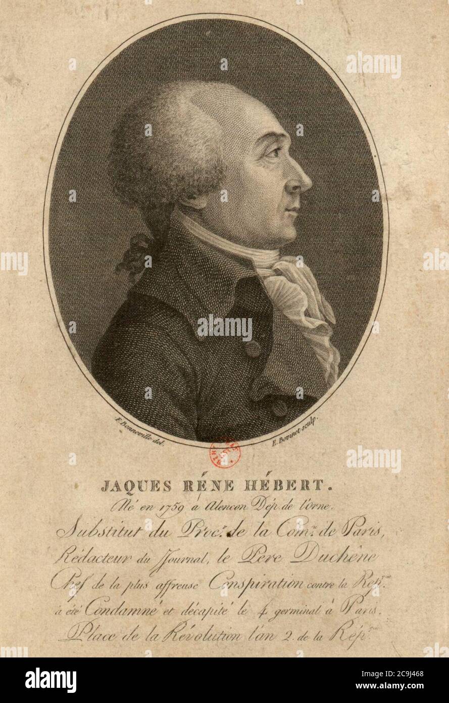 Jacques René Hébert Stock Photo - Alamy