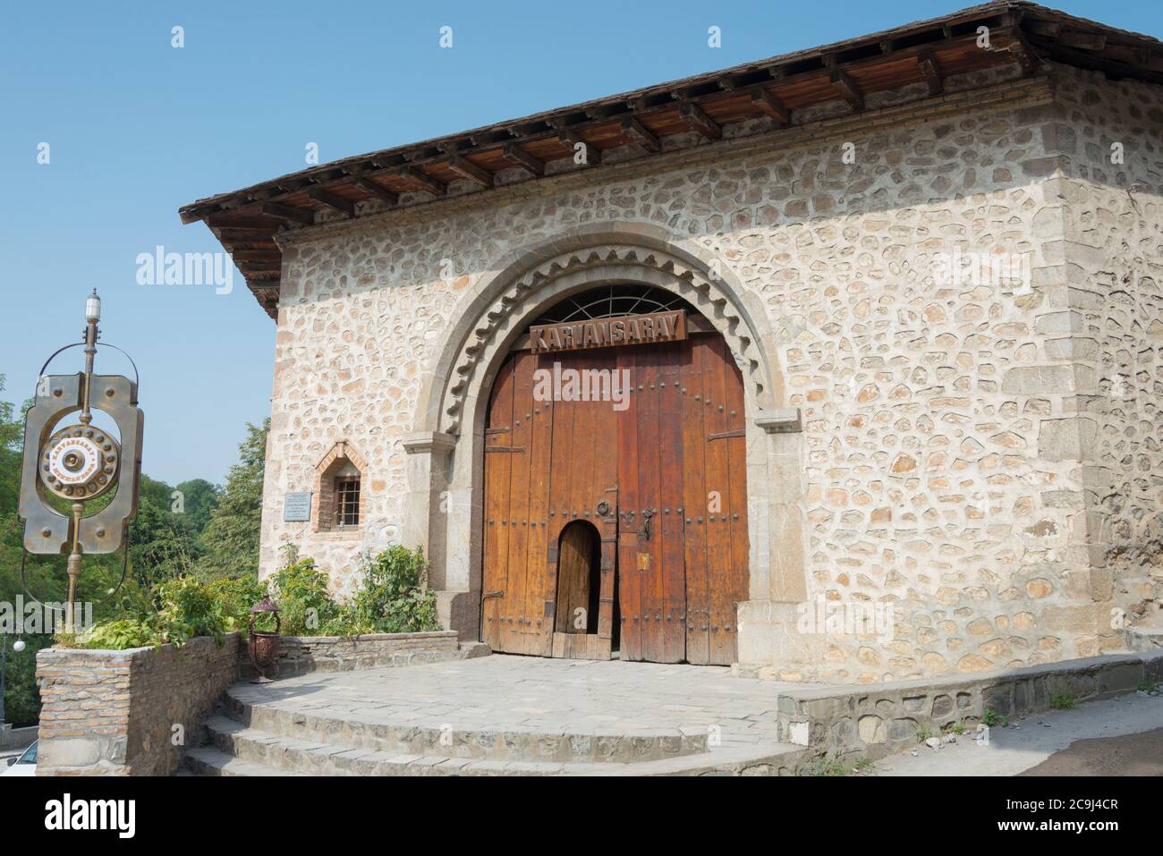 Shaki, Azerbaijan - Caravanserai Shaki. a famous historic site on the ...