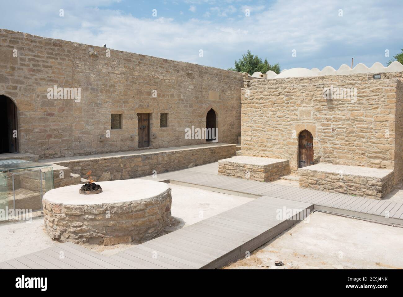 Baku, Azerbaijan - Ateshgah Fire Temple. a famous historic site on the ...