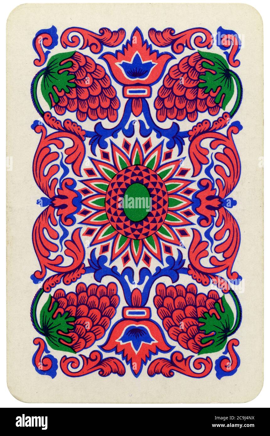 26 February 2020 - playing cards back old grunge old russian and soviet ...