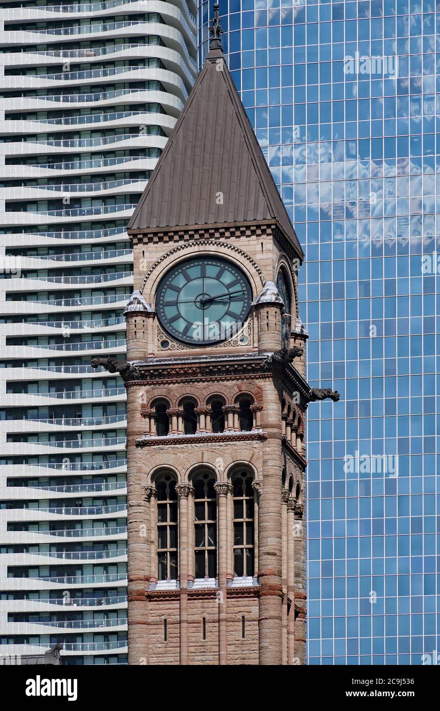 Clock tower of Toronto Old City Hall Stock Photo - Alamy