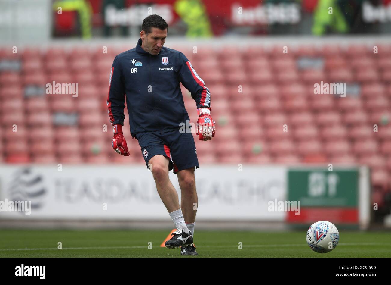 Stoke City goalkeeper coach David Rouse prior to the Sky Bet ...