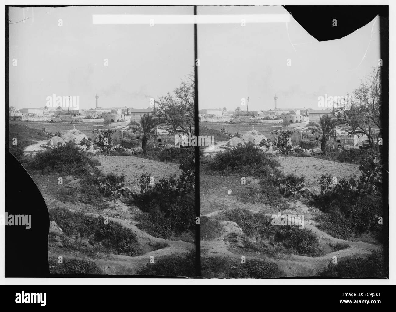 Jaffa to Jerusalem. New view of Ramleh Stock Photo - Alamy