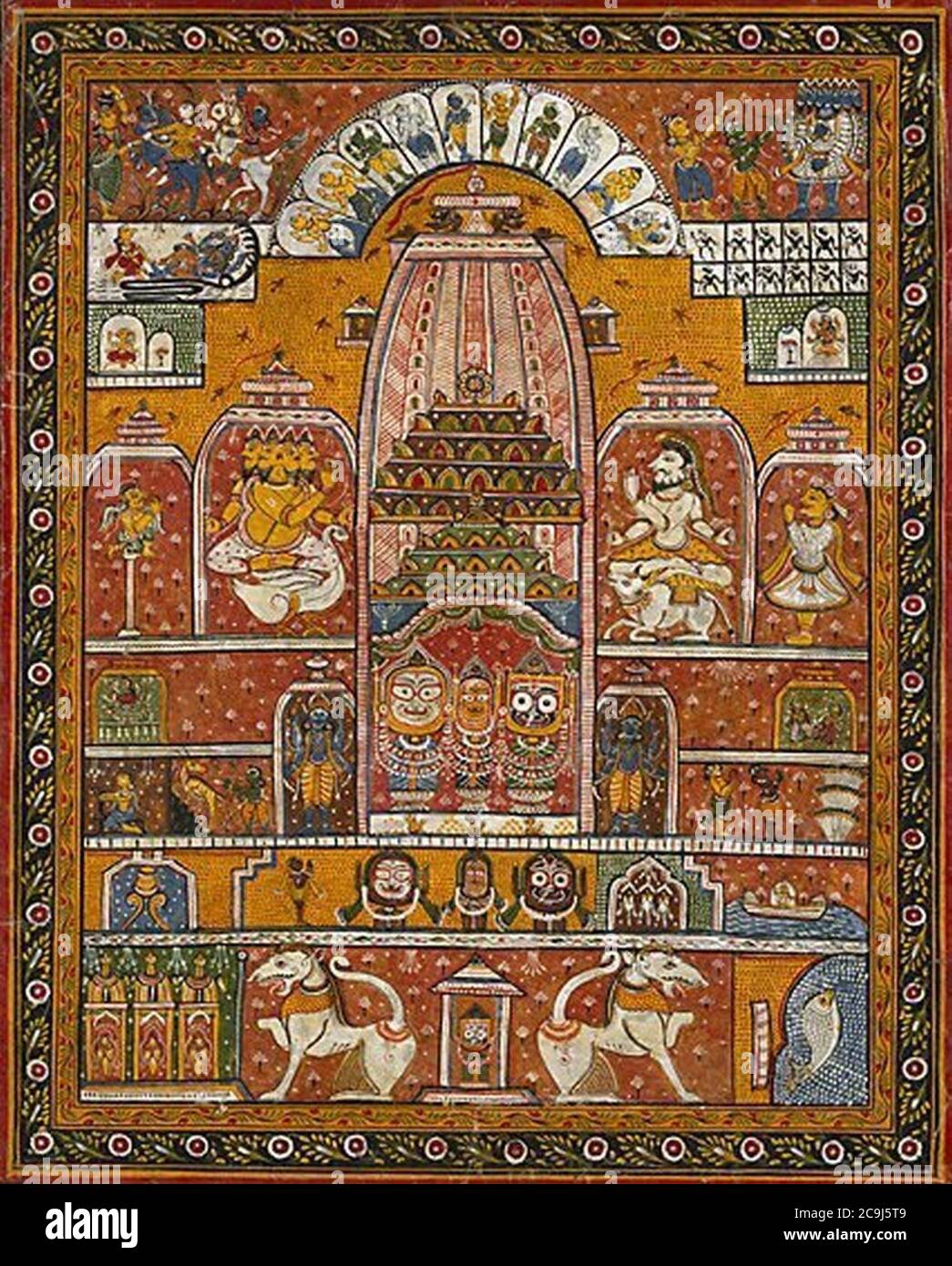 Jagannath Theme in Pattachitra-2 Stock Photo - Alamy
