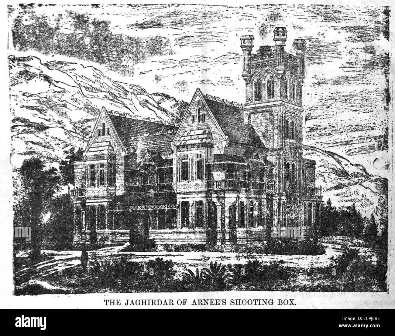 Jagirdar of Arni Shooting box Stock Photo - Alamy