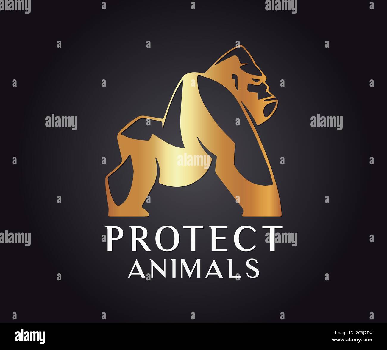 Protect, Look After Animal and Wild Life Vector Design Stock Vector ...