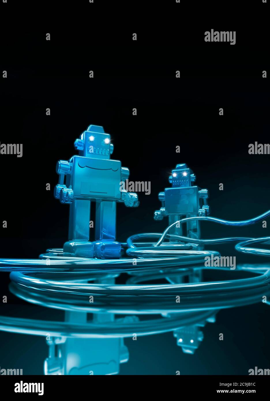 Retro robots hi-res stock photography and images - Alamy