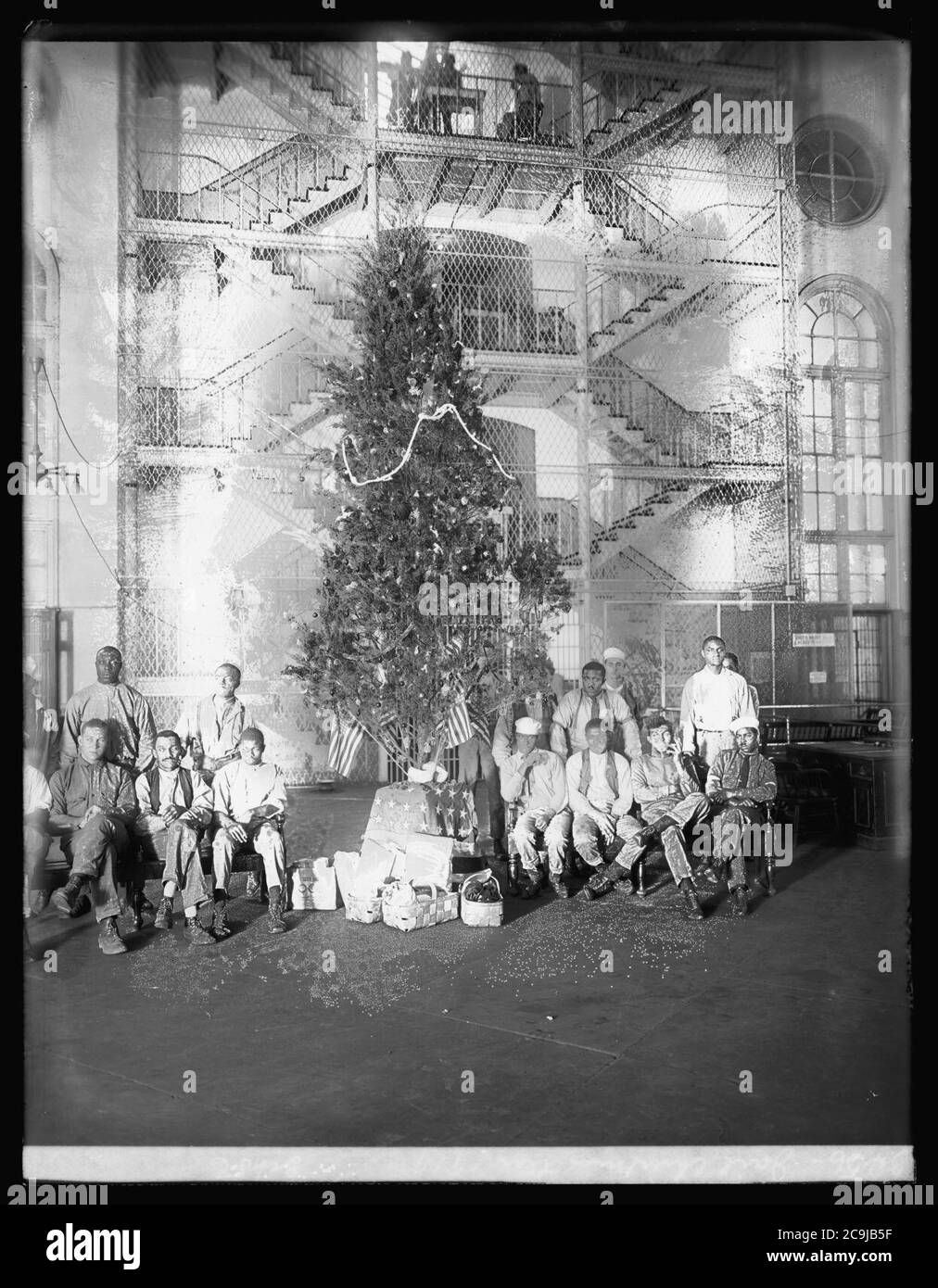 Jail Christmas tree, 1919 Stock Photo - Alamy