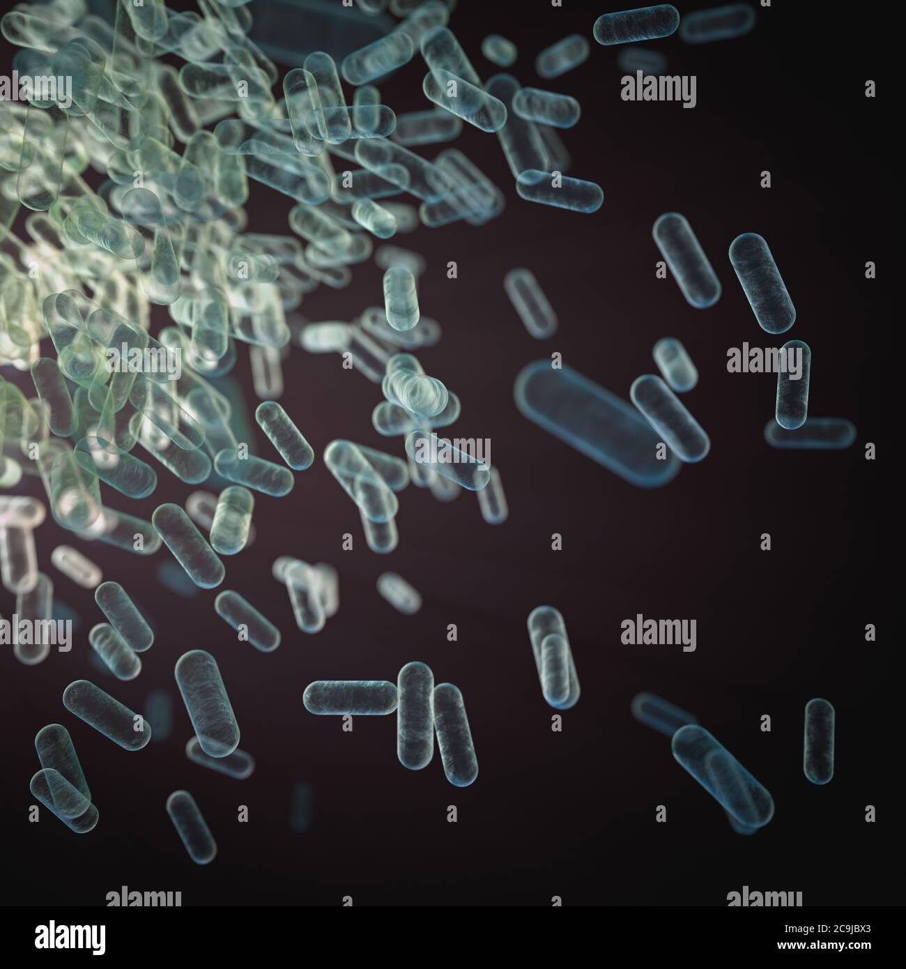 Abstract background bacteria, illustration Stock Photo - Alamy