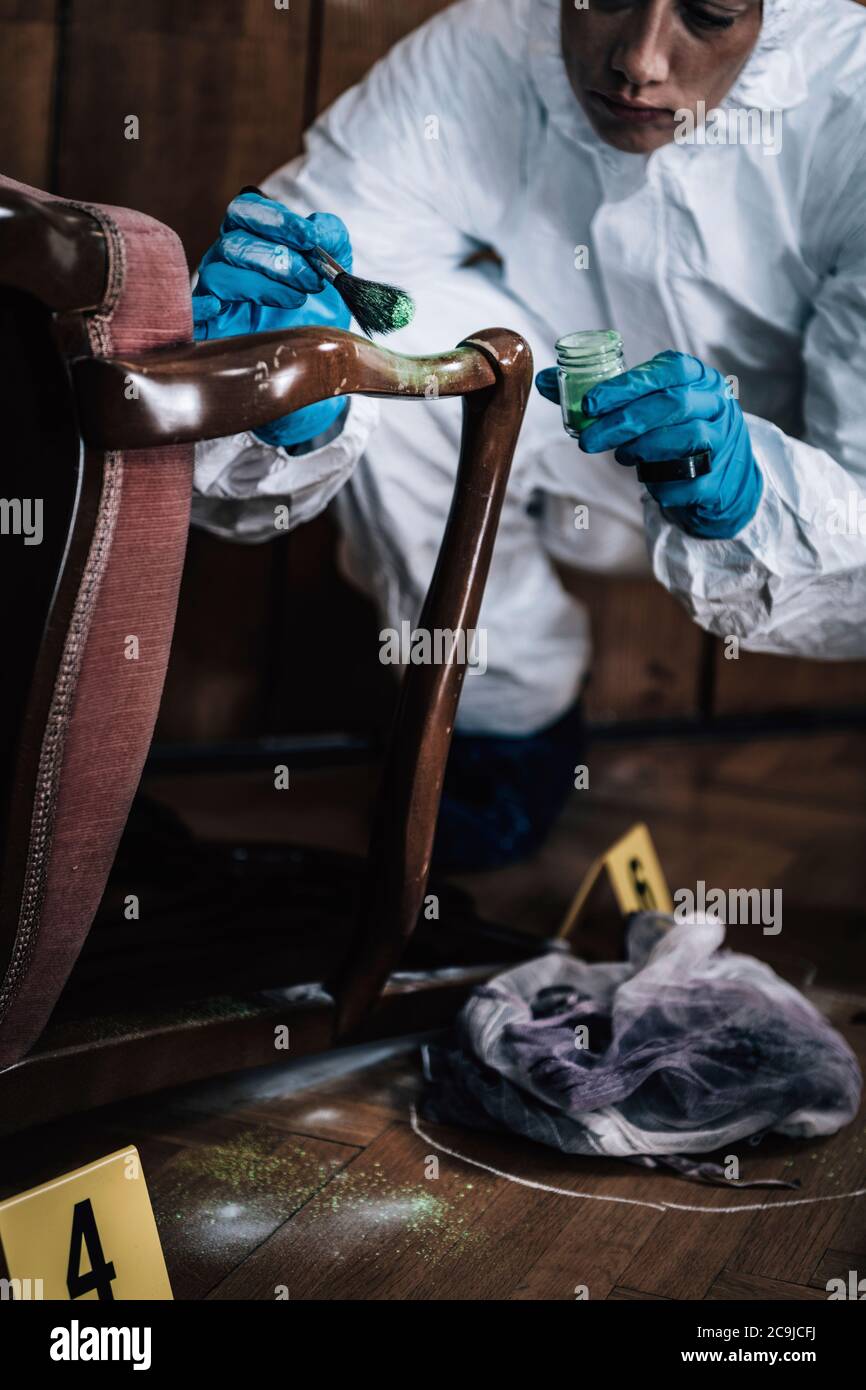 Crime Scene Fingerprints High Resolution Stock Photography and Images ...