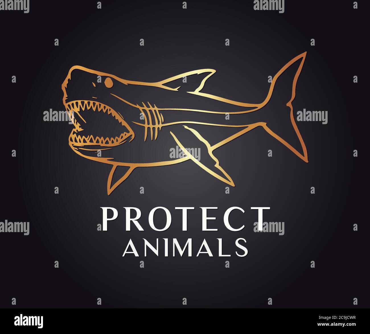 Protect, Look After Animal and Wild Life Vector Design Stock Vector ...