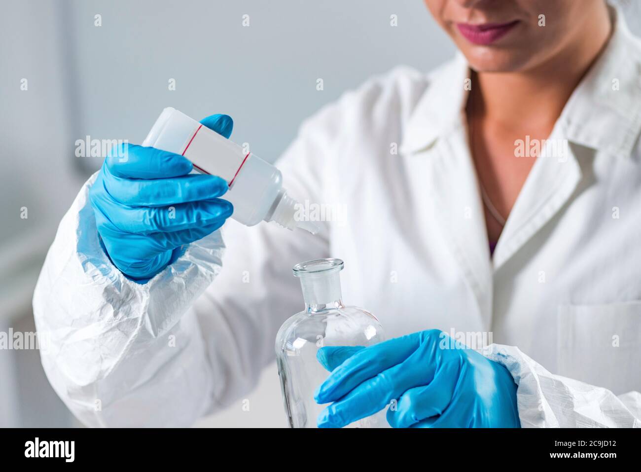 Food safety inspector working in laboratory Stock Photo - Alamy