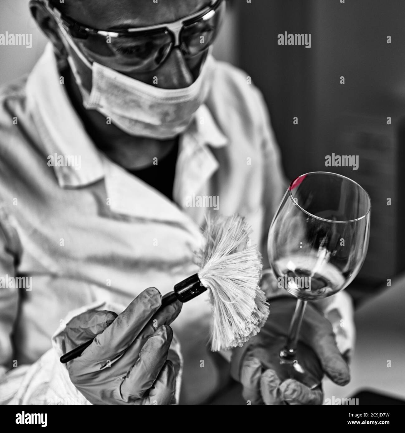 Crime Scene Fingerprints Person High Resolution Stock Photography and ...