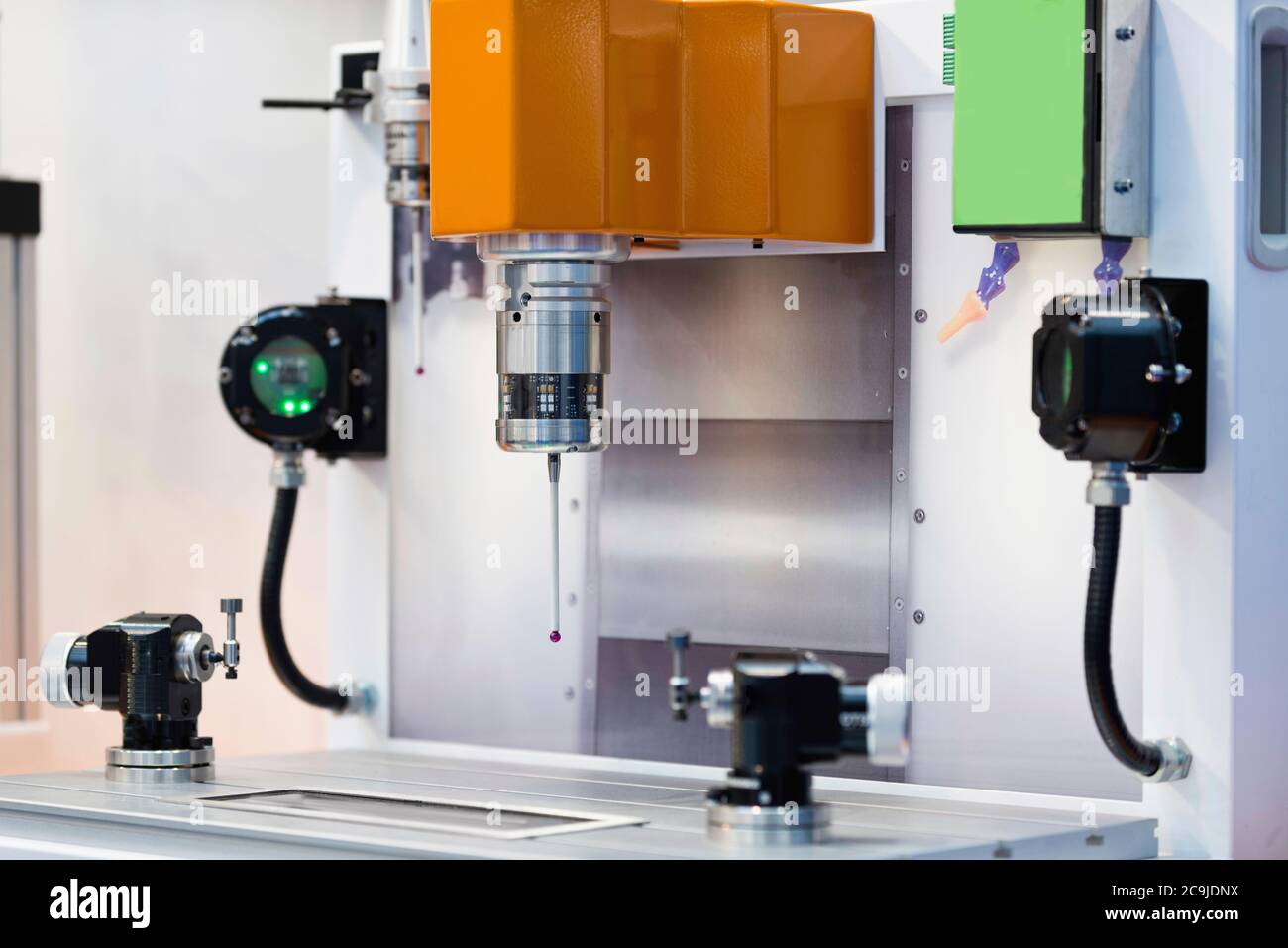 Optical quality control probe on a production line Stock Photo - Alamy