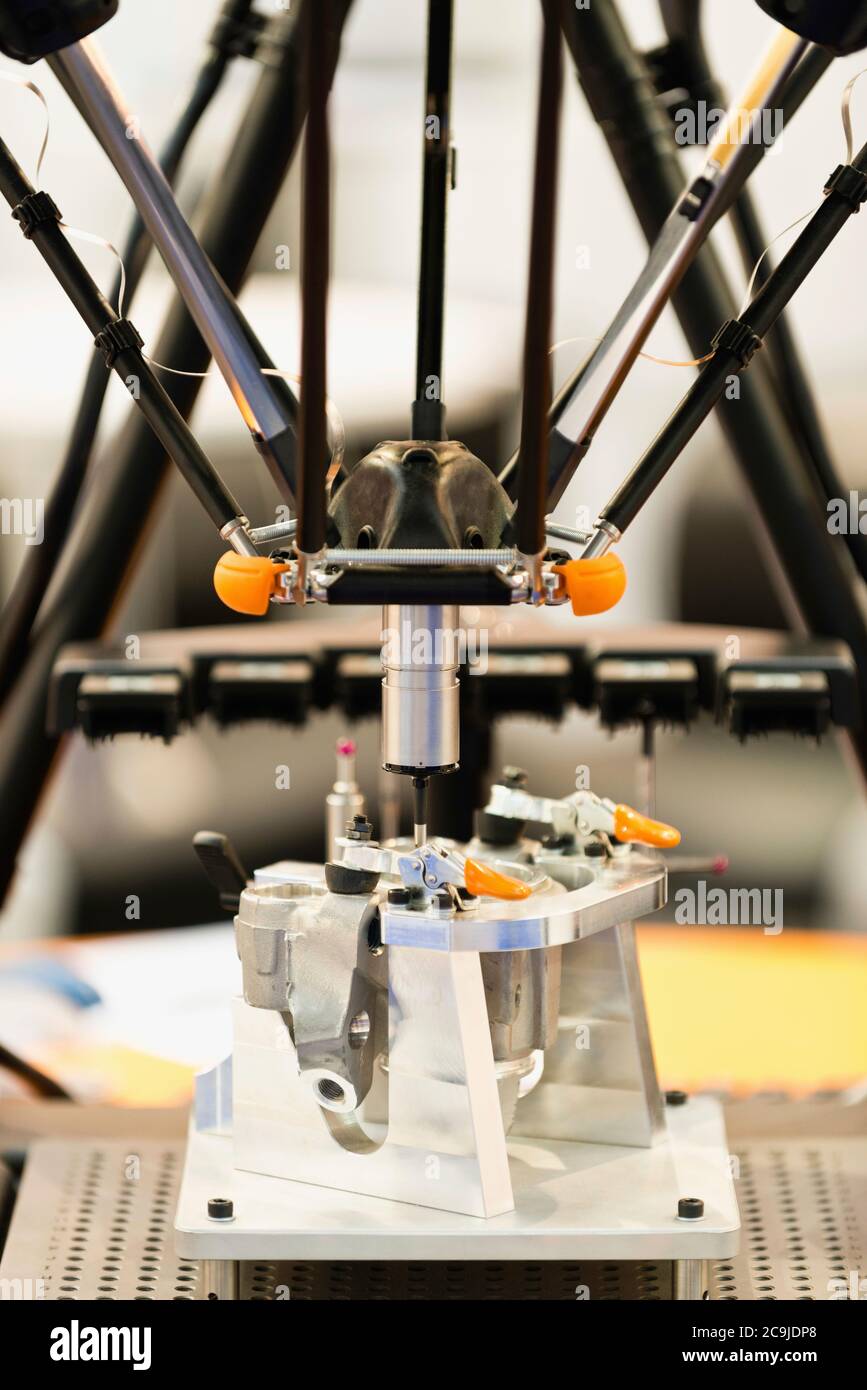 Industrial comparative gauging machine Stock Photo - Alamy