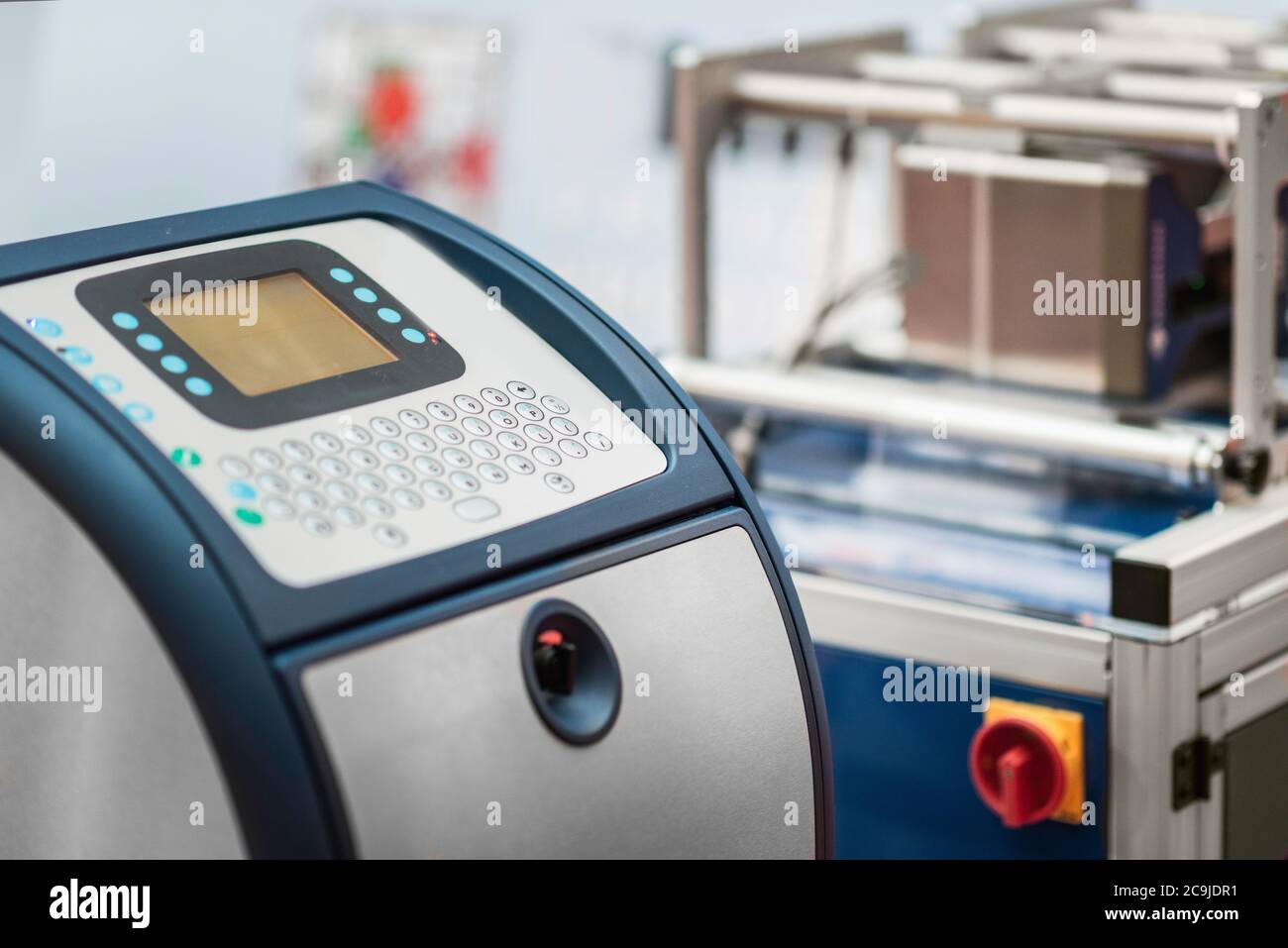 Continuous inkjet printer Stock Photo - Alamy