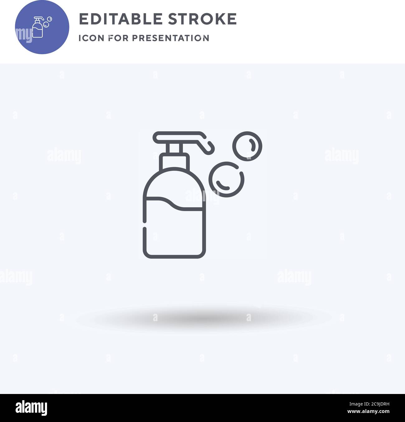 Soap icon vector, filled flat sign, solid pictogram isolated on white ...