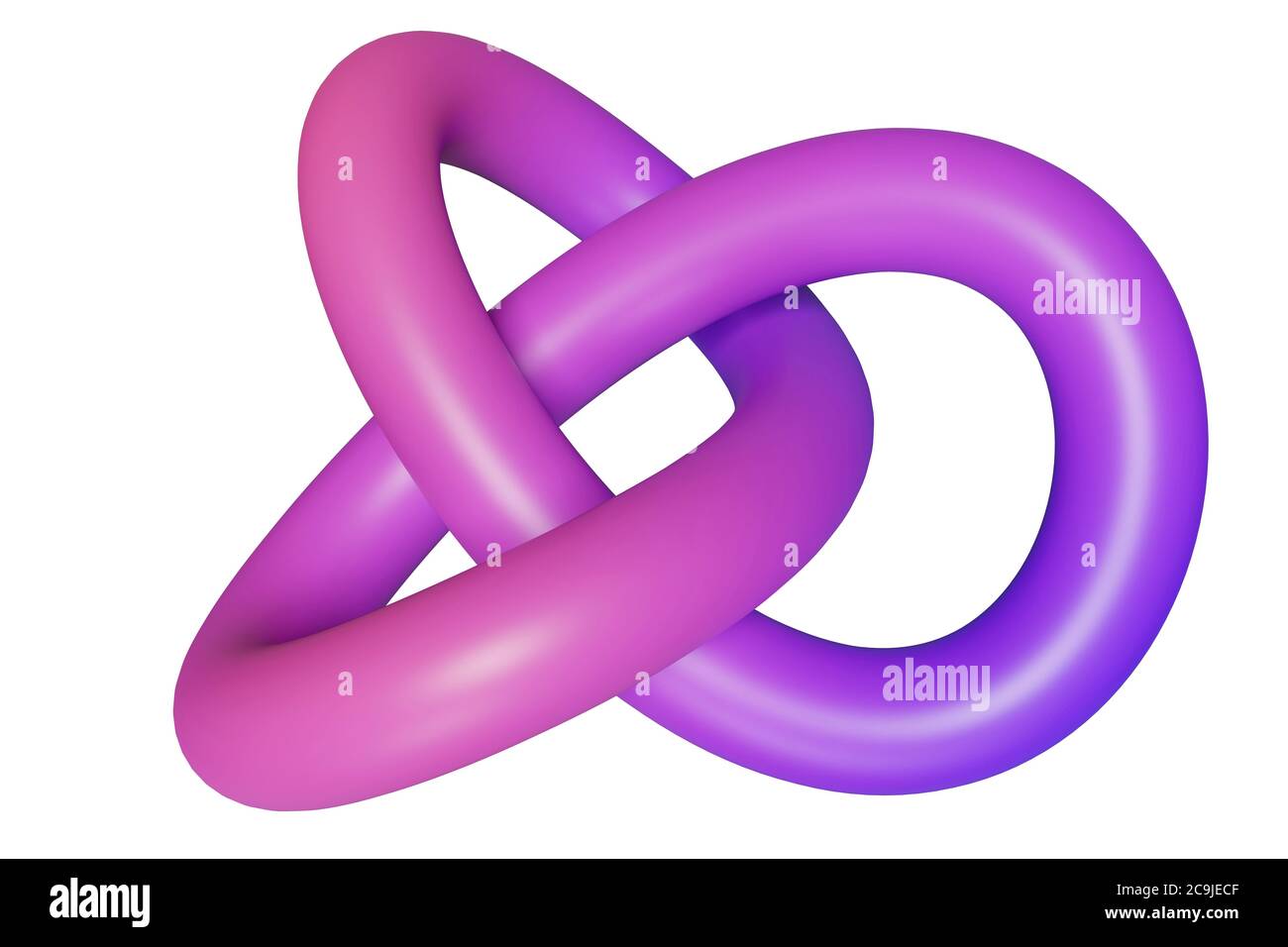 Computer illustration of a torus knot Stock Photo - Alamy