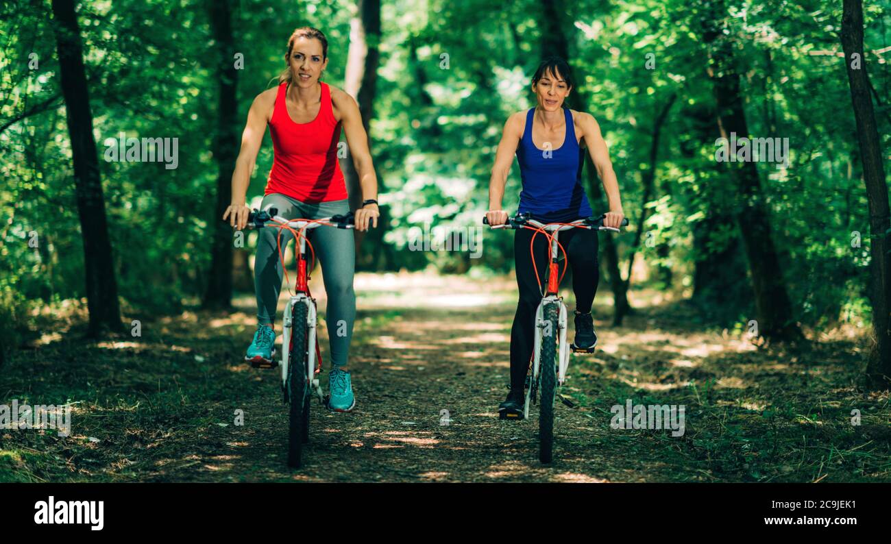 Two training bikes hi-res stock photography and images - Alamy