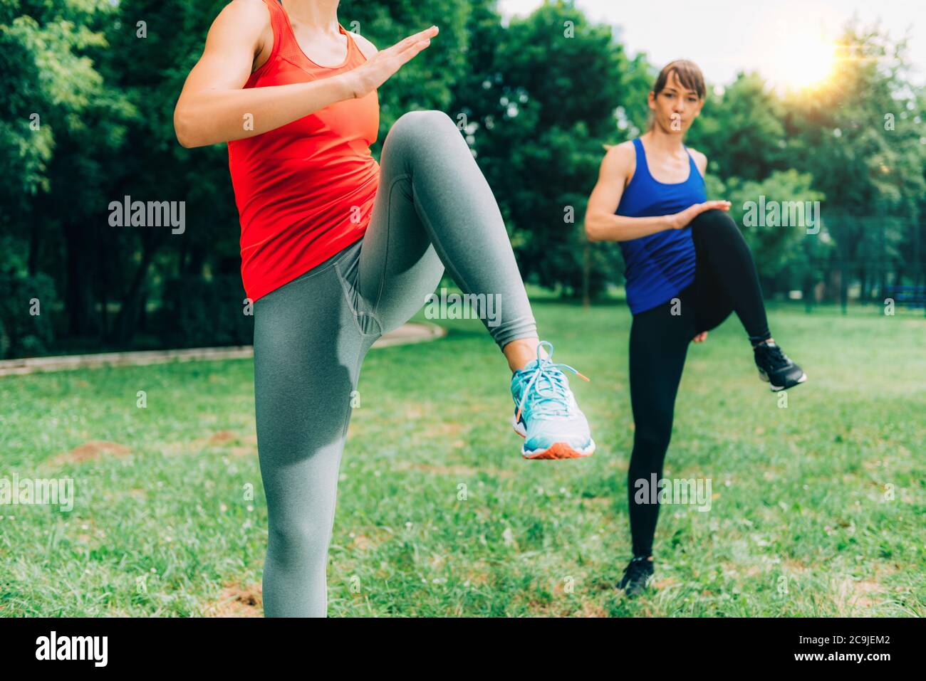 Exercising outdoors hi-res stock photography and images - Alamy