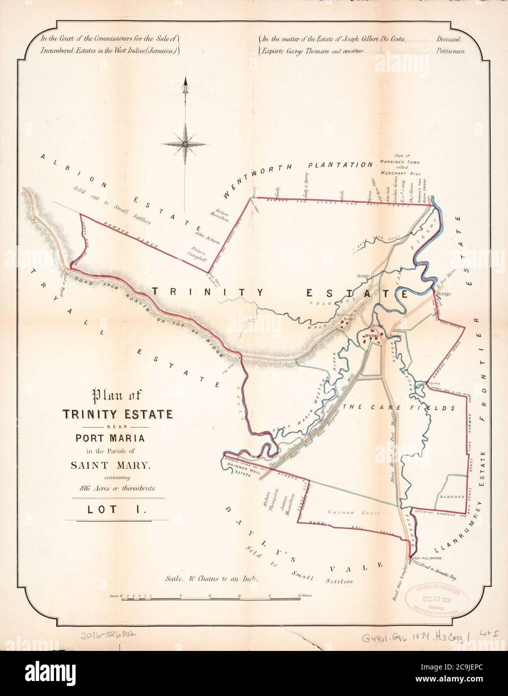 Jamaica, particulars and conditions of sale of valuable Sugar Estate ...