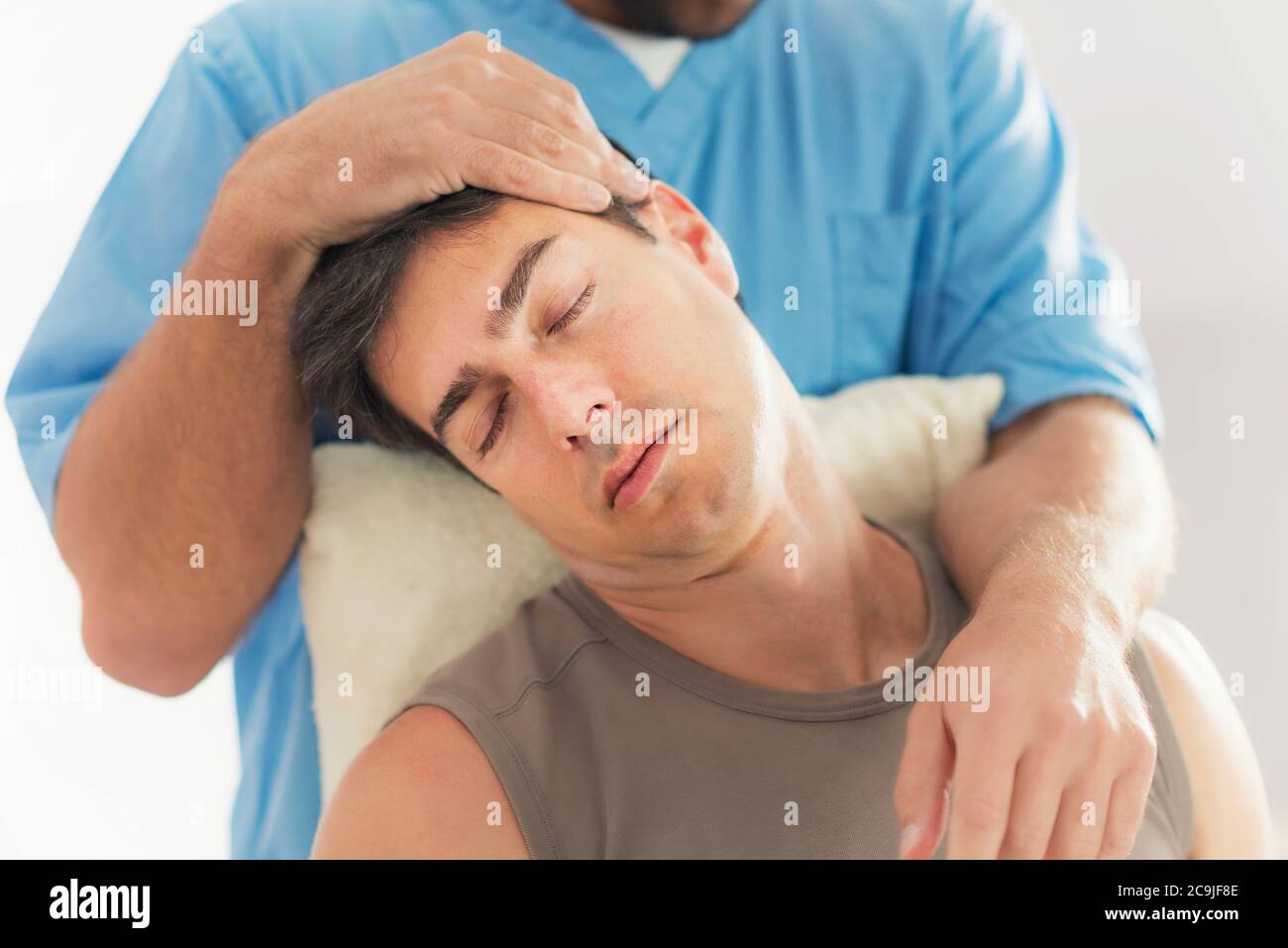 Osteopathy neck hi-res stock photography and images - Alamy
