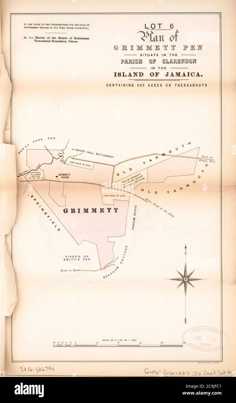 Jamaica, particulars of valuable Estates - know as Halse Hall, Caswell ...