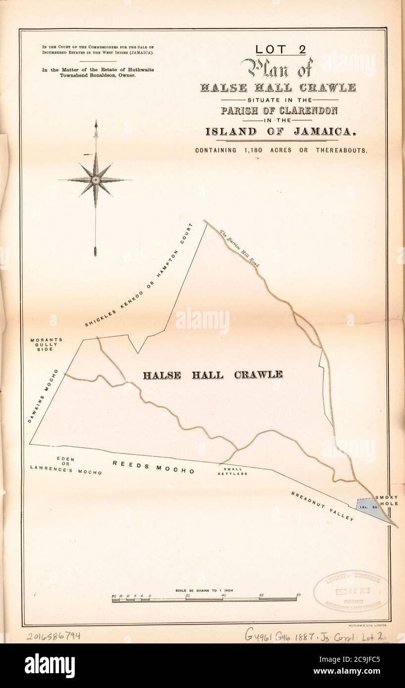 Jamaica, particulars of valuable Estates - know as Halse Hall, Caswell ...