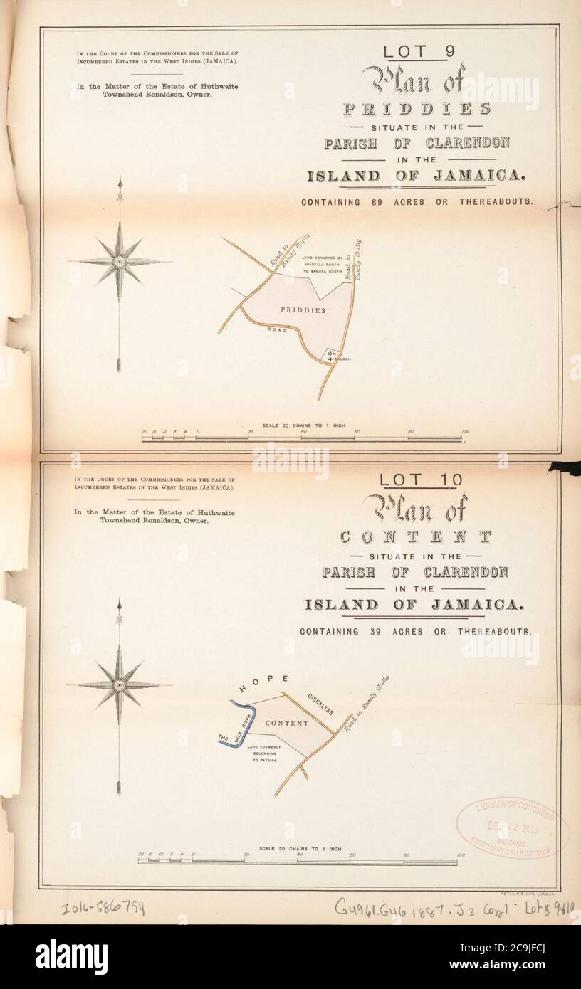 Jamaica, particulars of valuable Estates - know as Halse Hall, Caswell ...