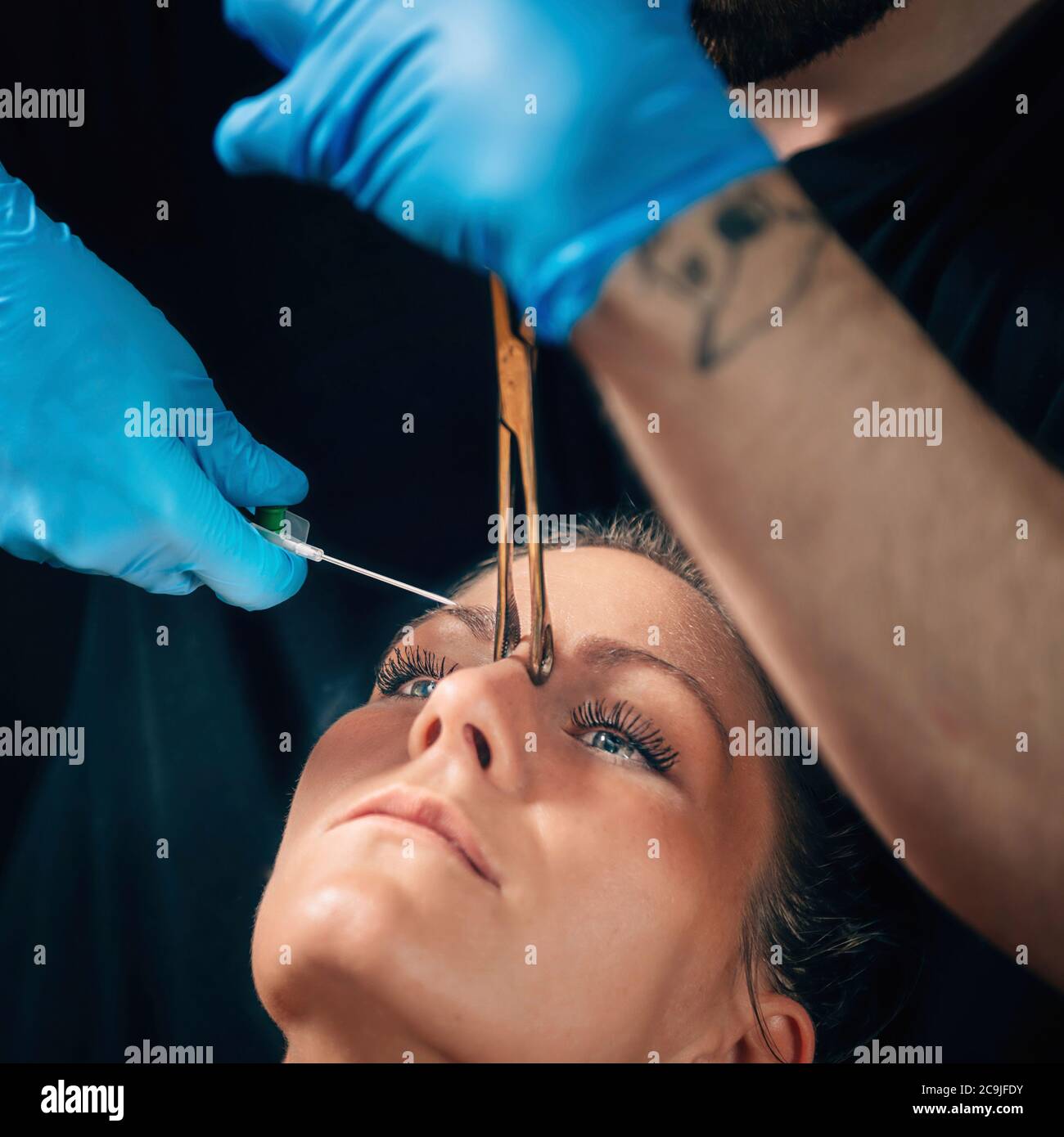 Nose bridge hi-res stock photography and images - Alamy