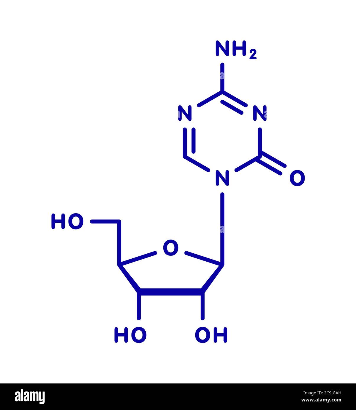 Azacitidine (5-azacytidine) myelodysplastic syndrome drug molecule ...