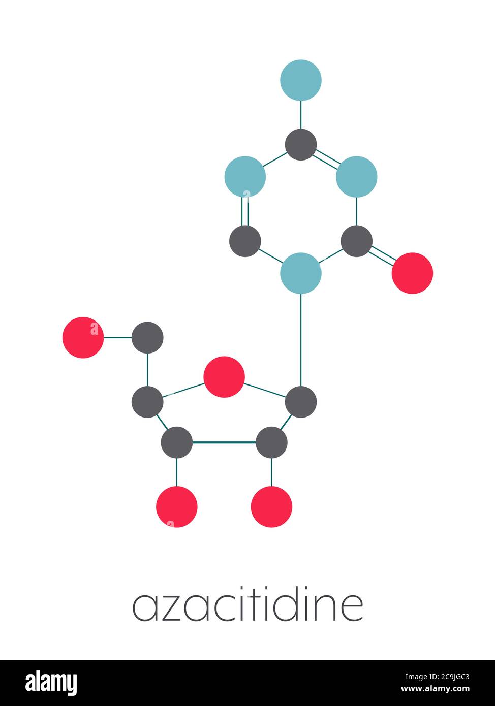 Azacitidine (5-azacytidine) myelodysplastic syndrome drug molecule ...