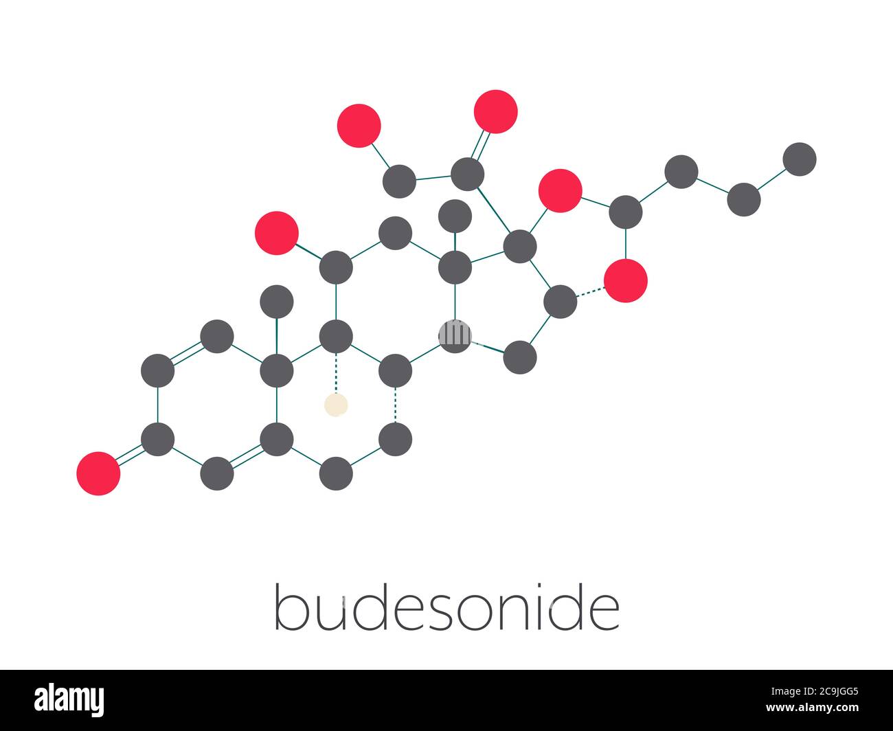 Budesonide corticosteroid drug. Used in treatment of COPD, asthma ...
