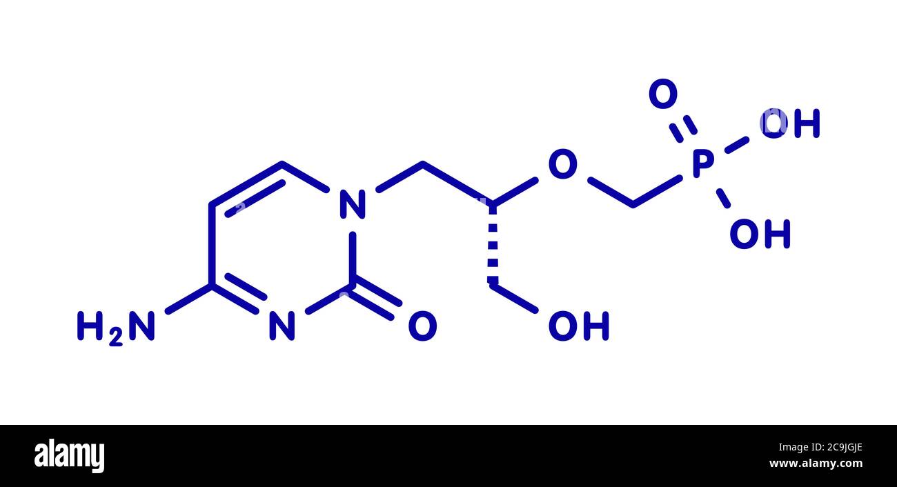Cidofovir cytomegalovirus (CMV, HCMV) drug molecule. Can probably also ...